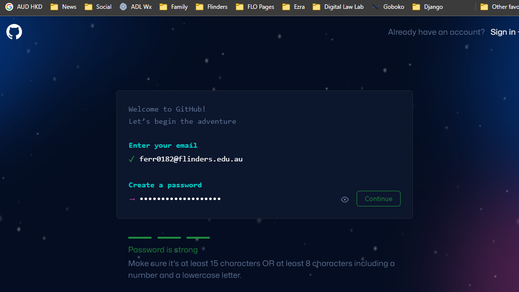 Connect to GitHub | Understanding Legal Technology