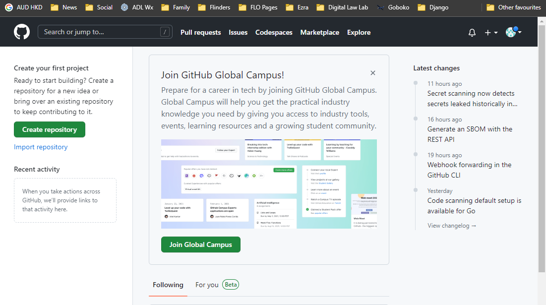 Connect to GitHub | Understanding Legal Technology